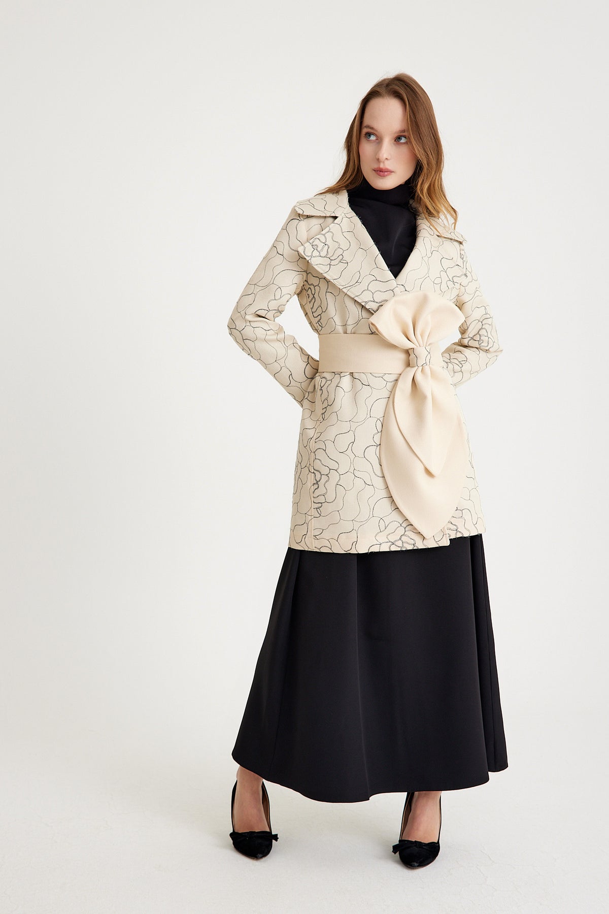 Roza Evening Dress Cream